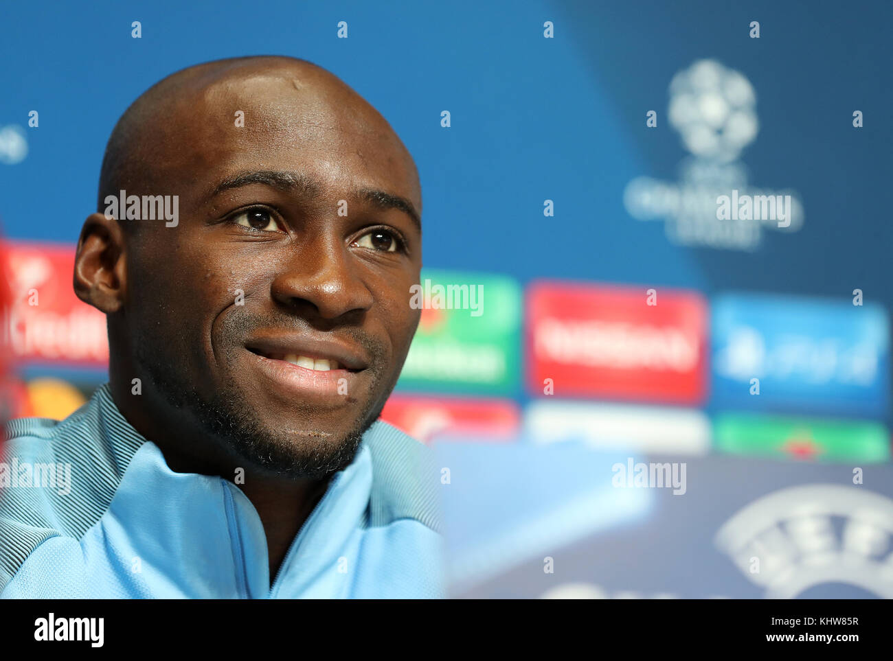 Manchester City's Eliaquim Mangala during the press conference at the ...