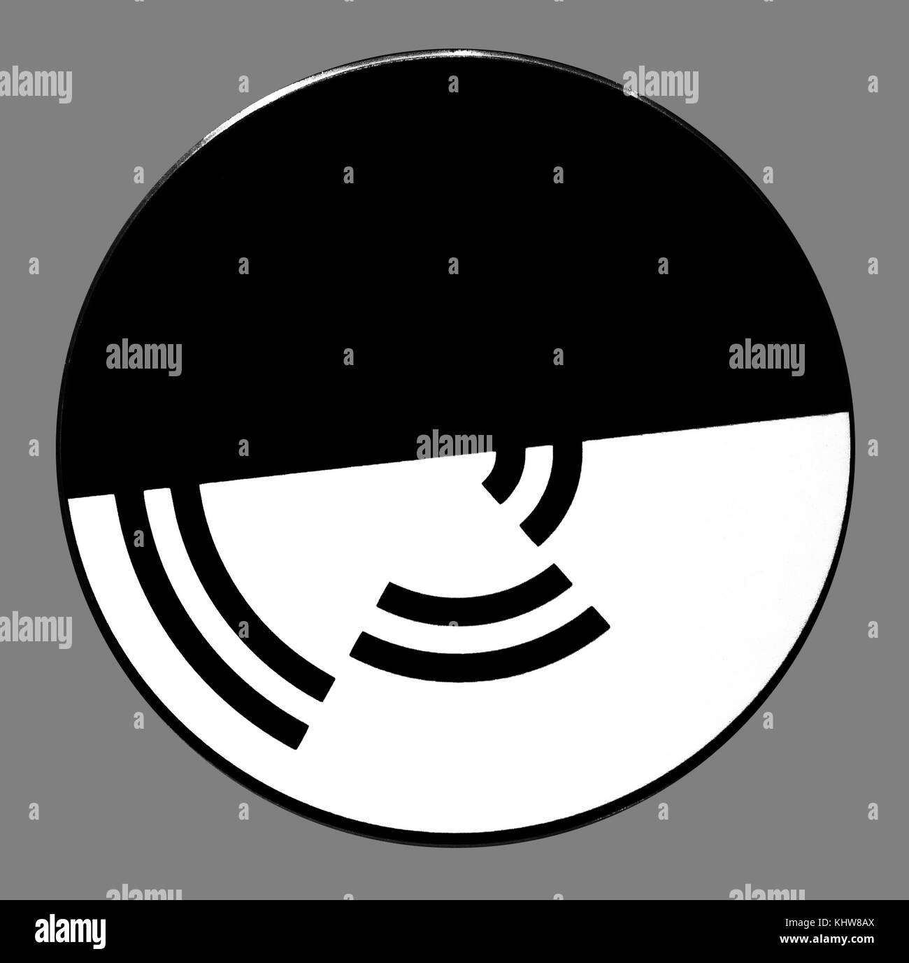 Benham's Disk (Benham's Top) a top painted with the pattern shown. When ...
