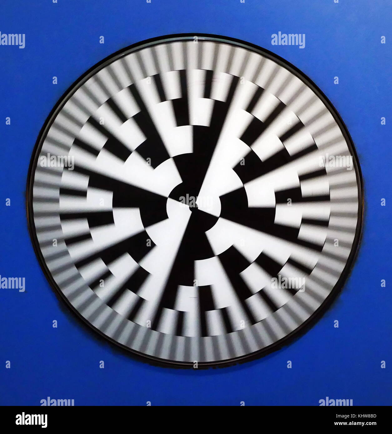 Benham's Disk (Benham's Top) a top painted with the pattern shown. When ...