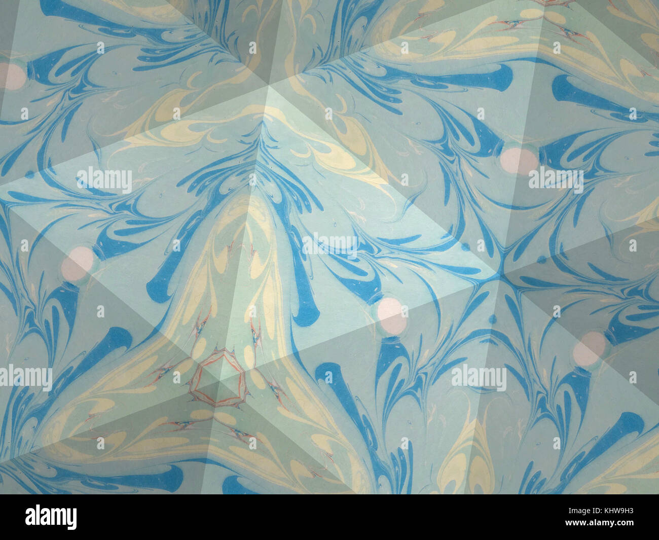 Kaleidoscope texture of ebru pattern. Mosaic colorful marble background ...