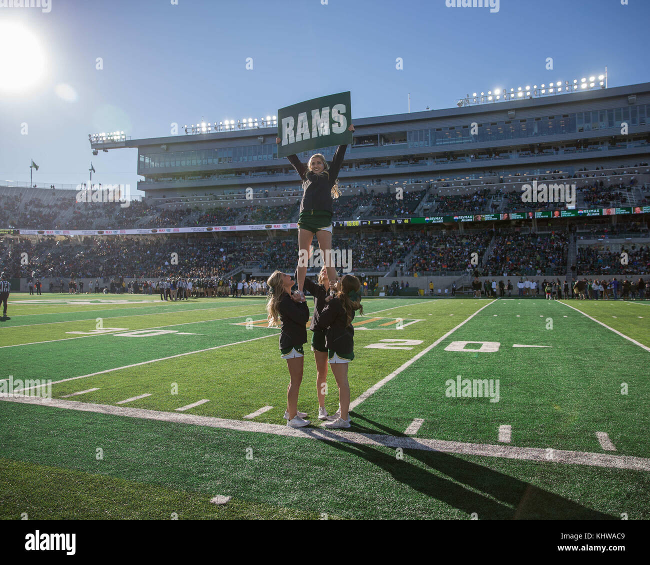 Colorado state rams cheerleaders hi-res stock photography and images ...