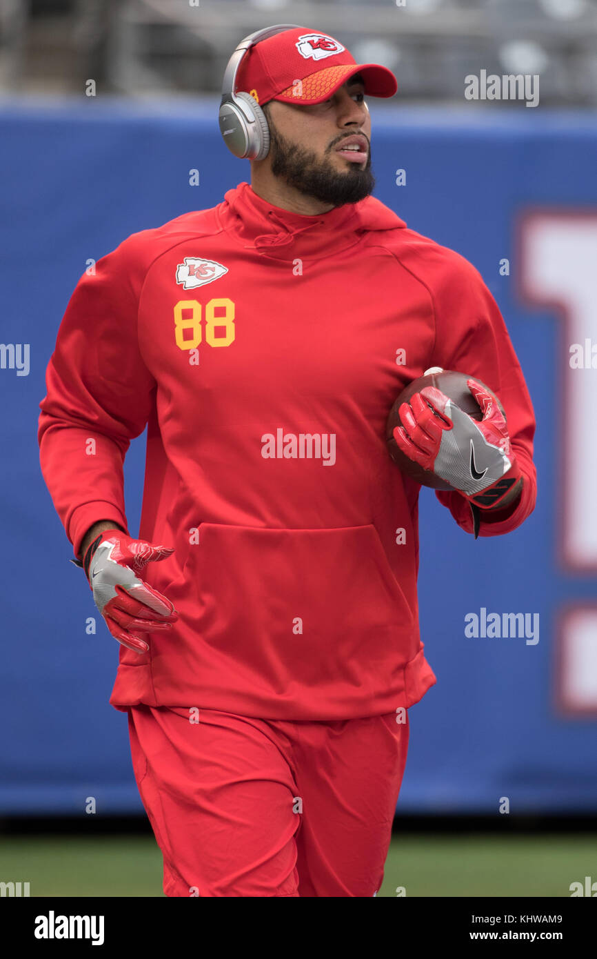 East Rutherford, New Jersey, USA. 19th Nov, 2017. Kansas City Chiefs ...