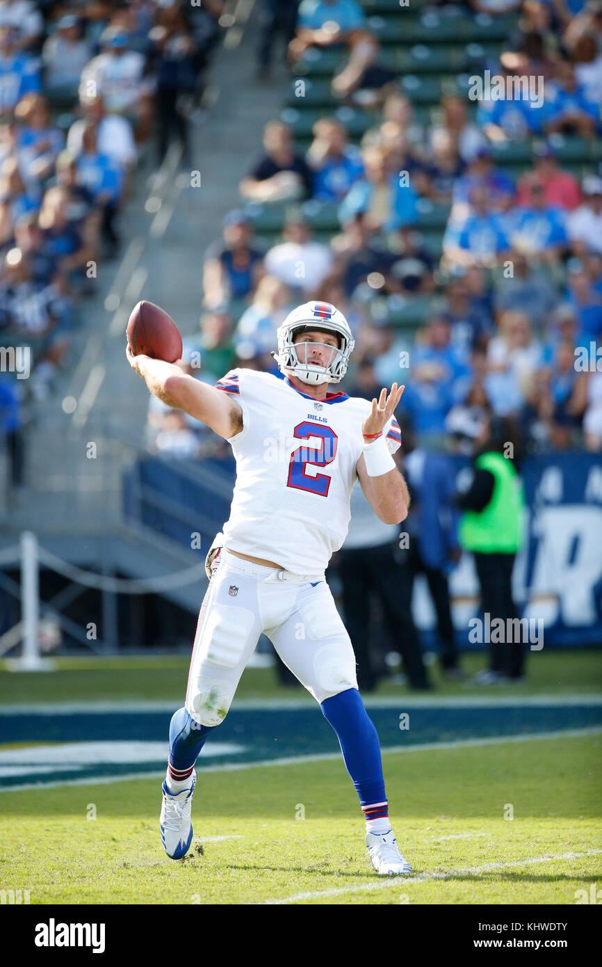 Carson, USA. 19th Nov, 2017. Buffalo Bills quarterback Nathan Peterman ...