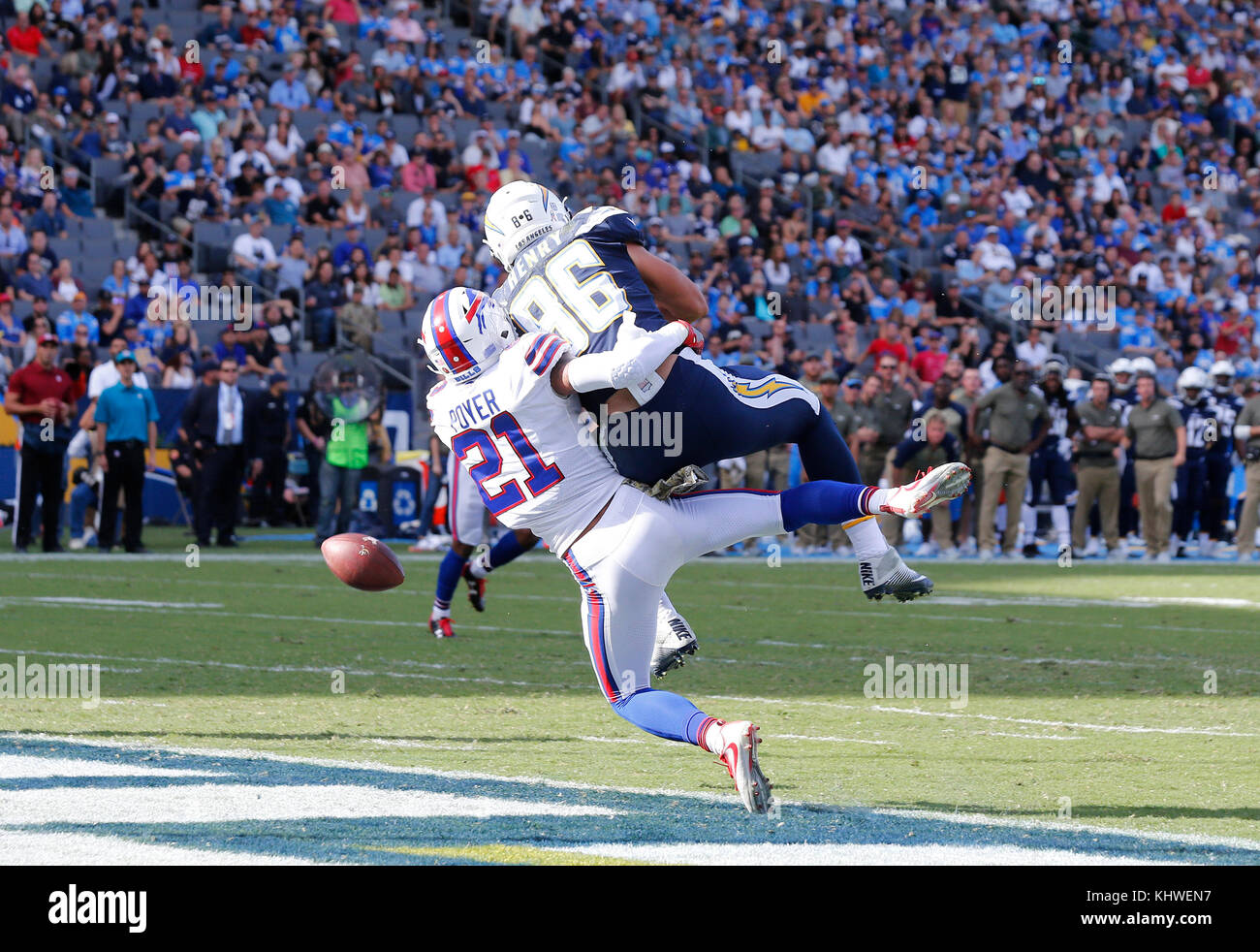 Carson, USA. 19th Nov, 2017. Buffalo Bills free safety Jordan Poyer #21 ...