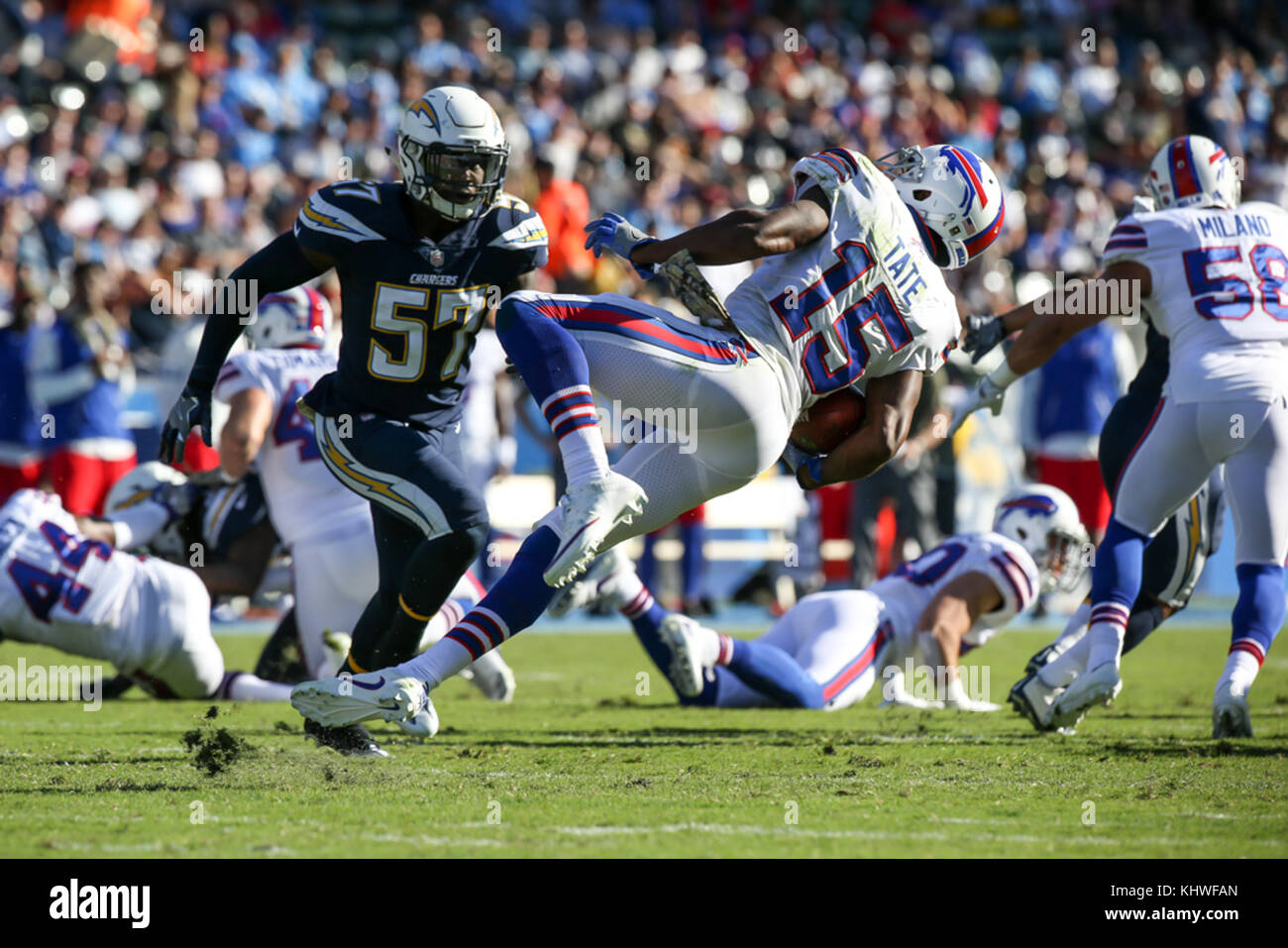 Carson, USA. 19th Nov, 2017. Buffalo Bills wide receiver Brandon Tate ...