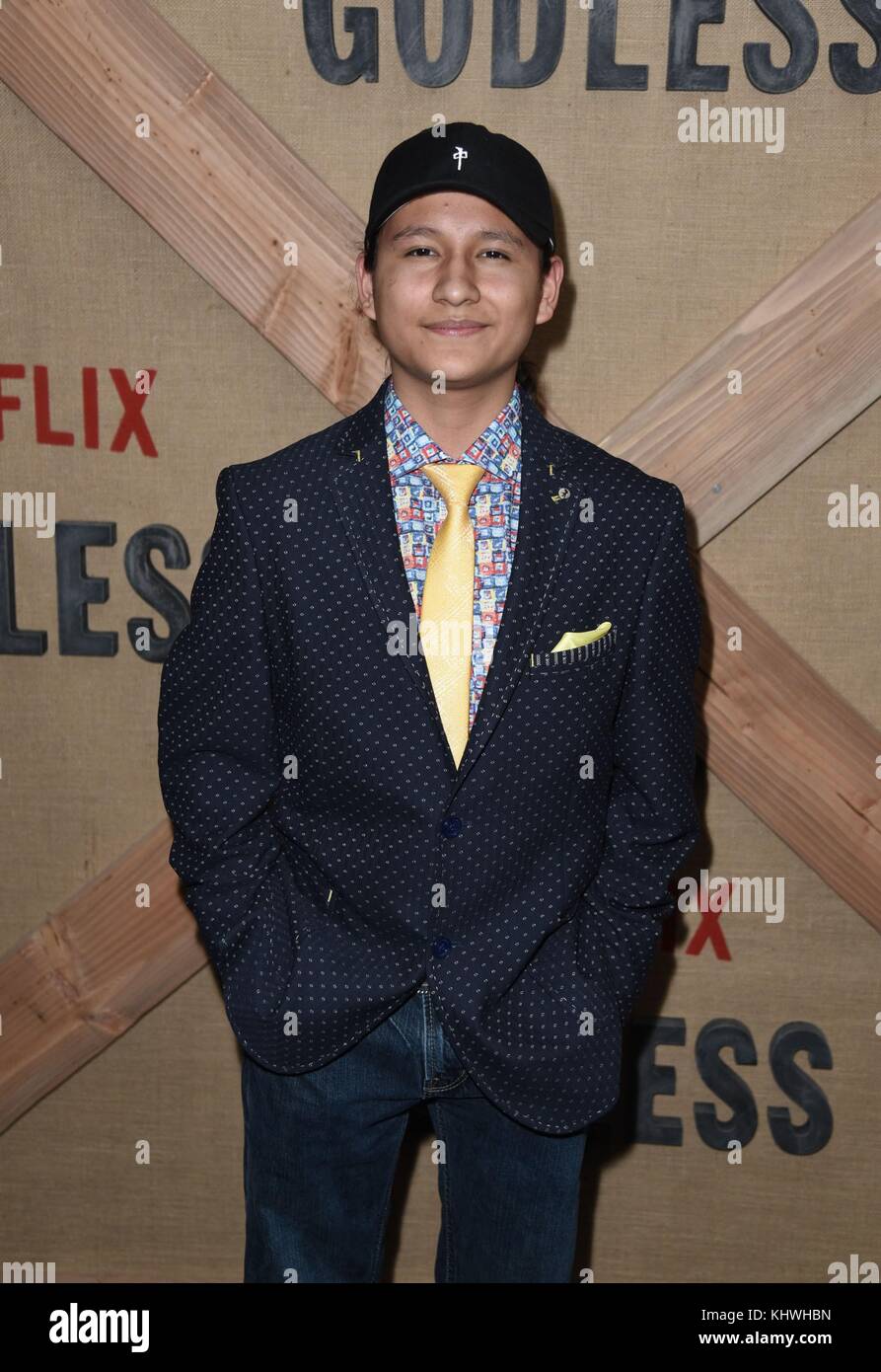 New York, NY, USA. 19th Nov, 2017. Samuel Marty at arrivals for GODLESS ...