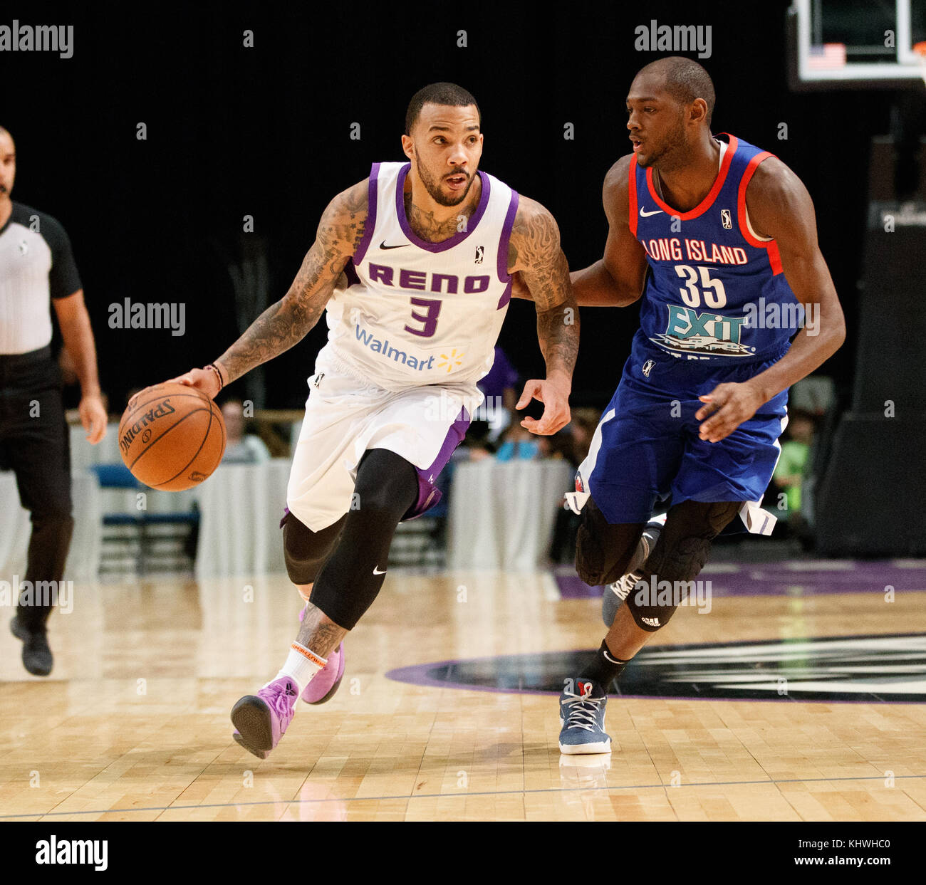 Reno, Nevada, USA. 19th Nov, 2017. Reno Bighorns Guard MARCUS WILLIAMS ...