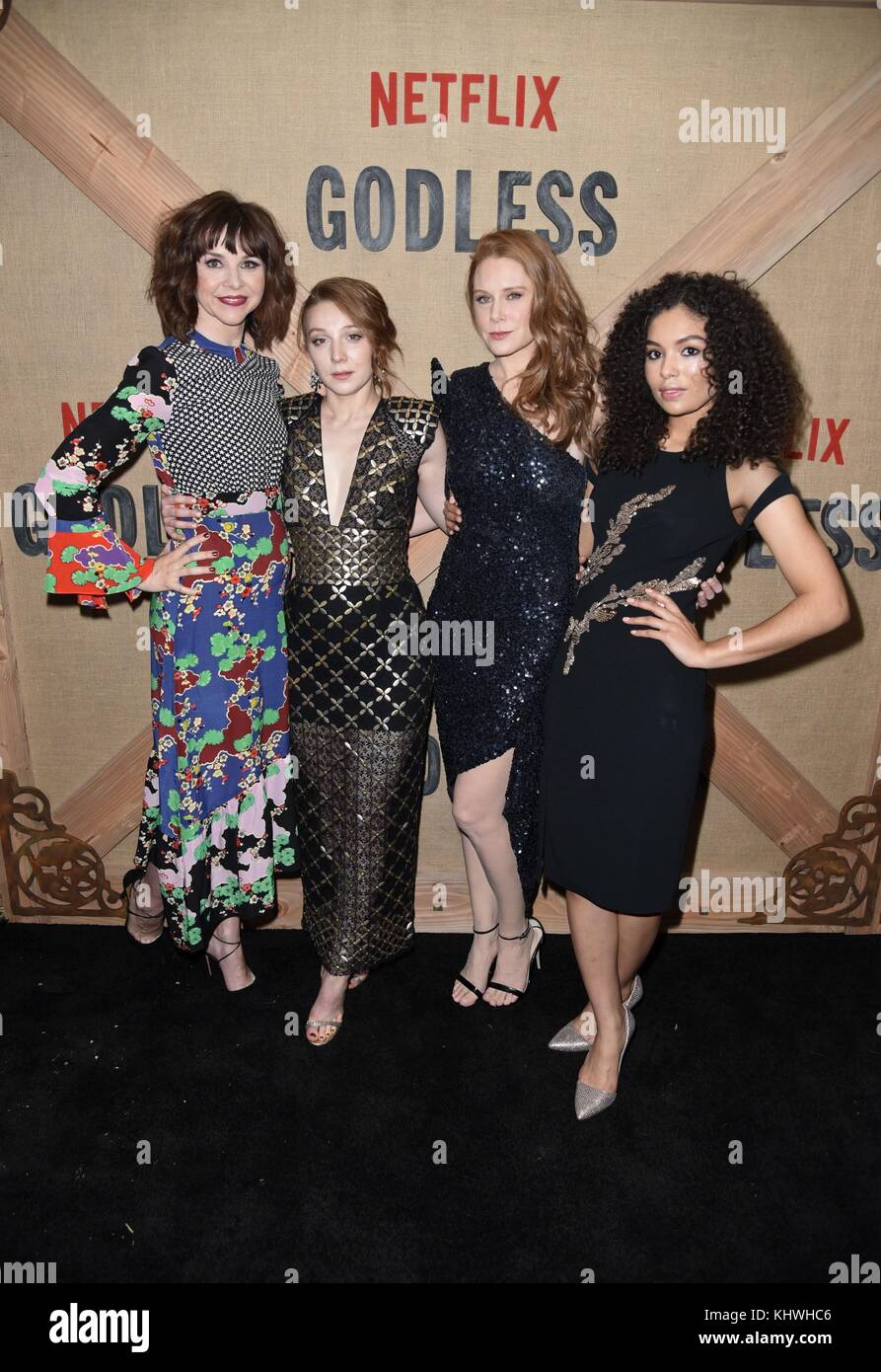 New York, NY, USA. 19th Nov, 2017. Audrey Moore, Kayli Carter ...