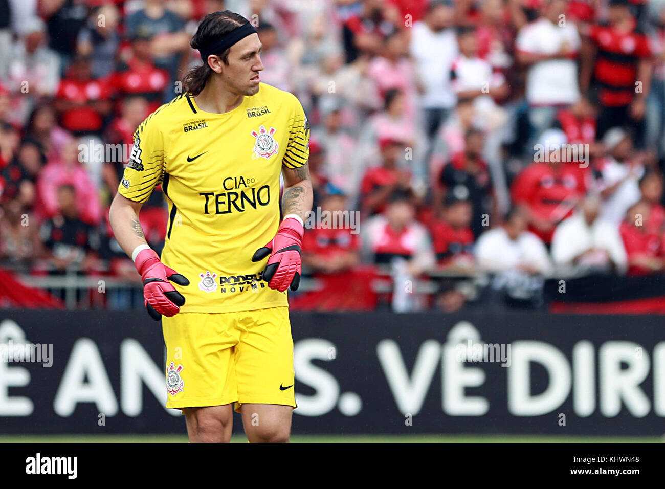 Rio De Janeiro, Brazil. 19th Nov, 2017. Goalkeeper Cássio Ramos, during ...