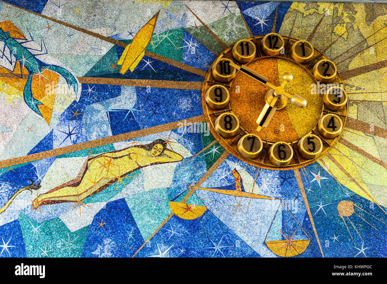 Clock at the railway station in Pardubice Czech Republic large clocks ...