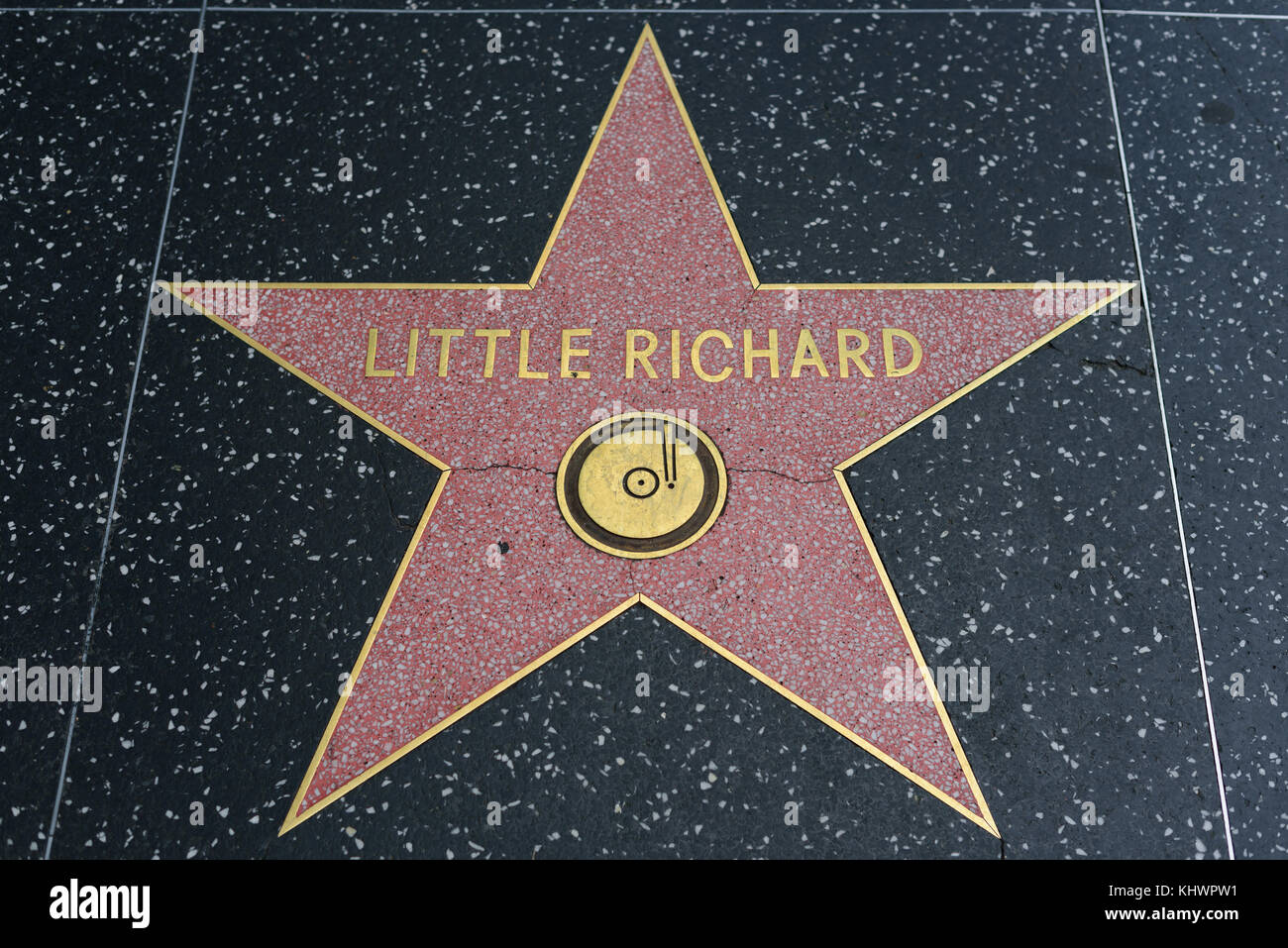 HOLLYWOOD, CA - DECEMBER 06: Little Richard star on the Hollywood Walk ...
