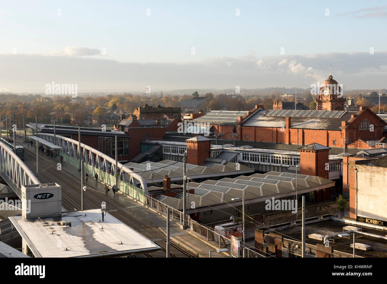Nottingham station clock tower hi-res stock photography and images - Alamy