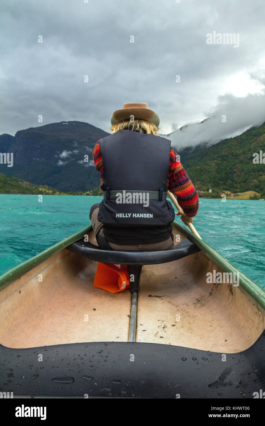 Native woman canoe hi-res stock photography and images - Alamy