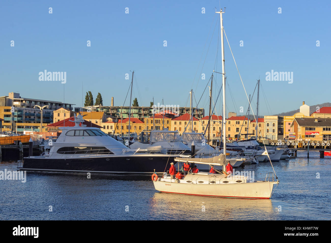 Back in the safety of Hobart Harbour in the late afternoon of a lovely ...