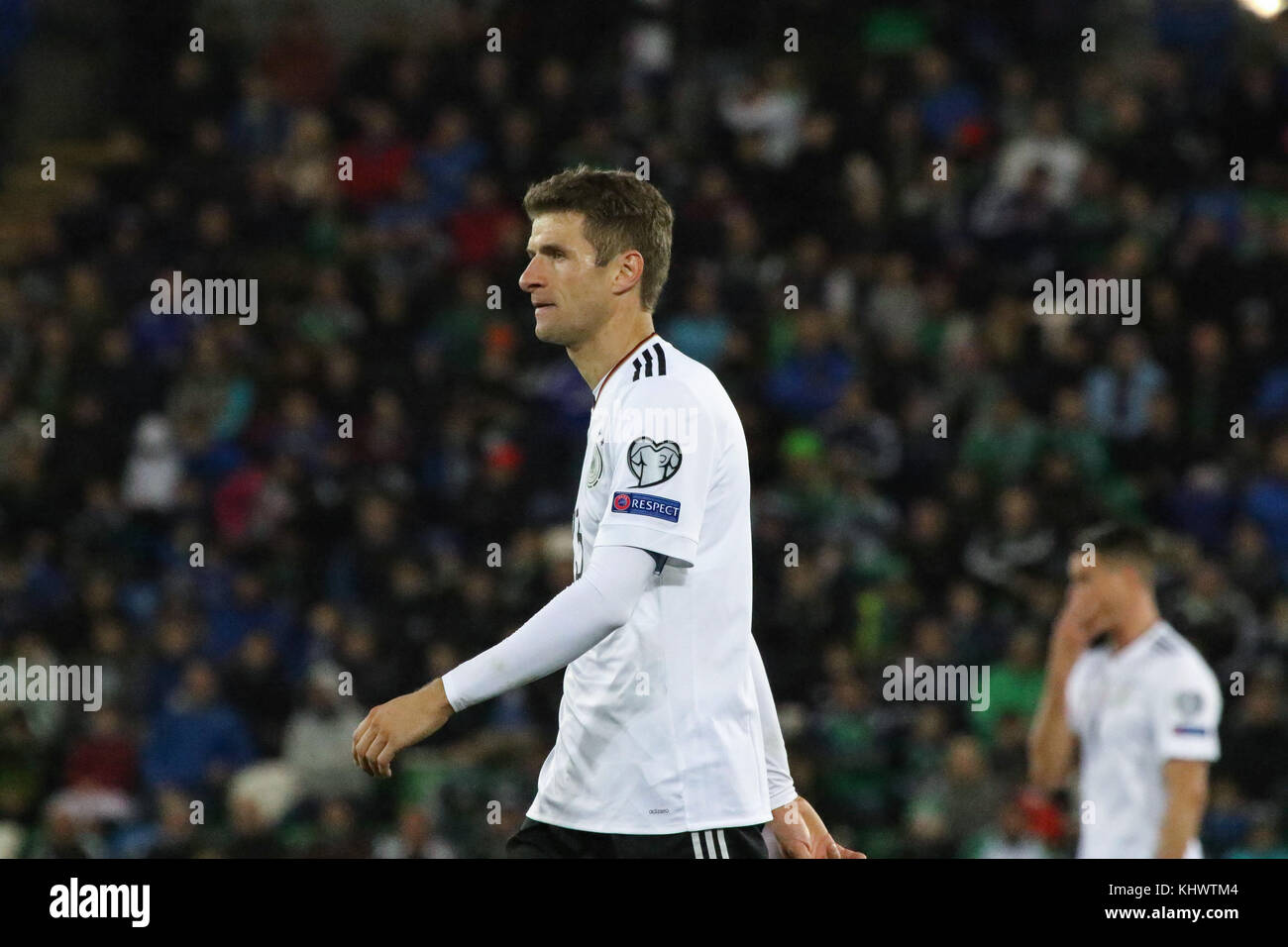 Germany's Thomas Muller (13) in action against Northern Ireland at ...