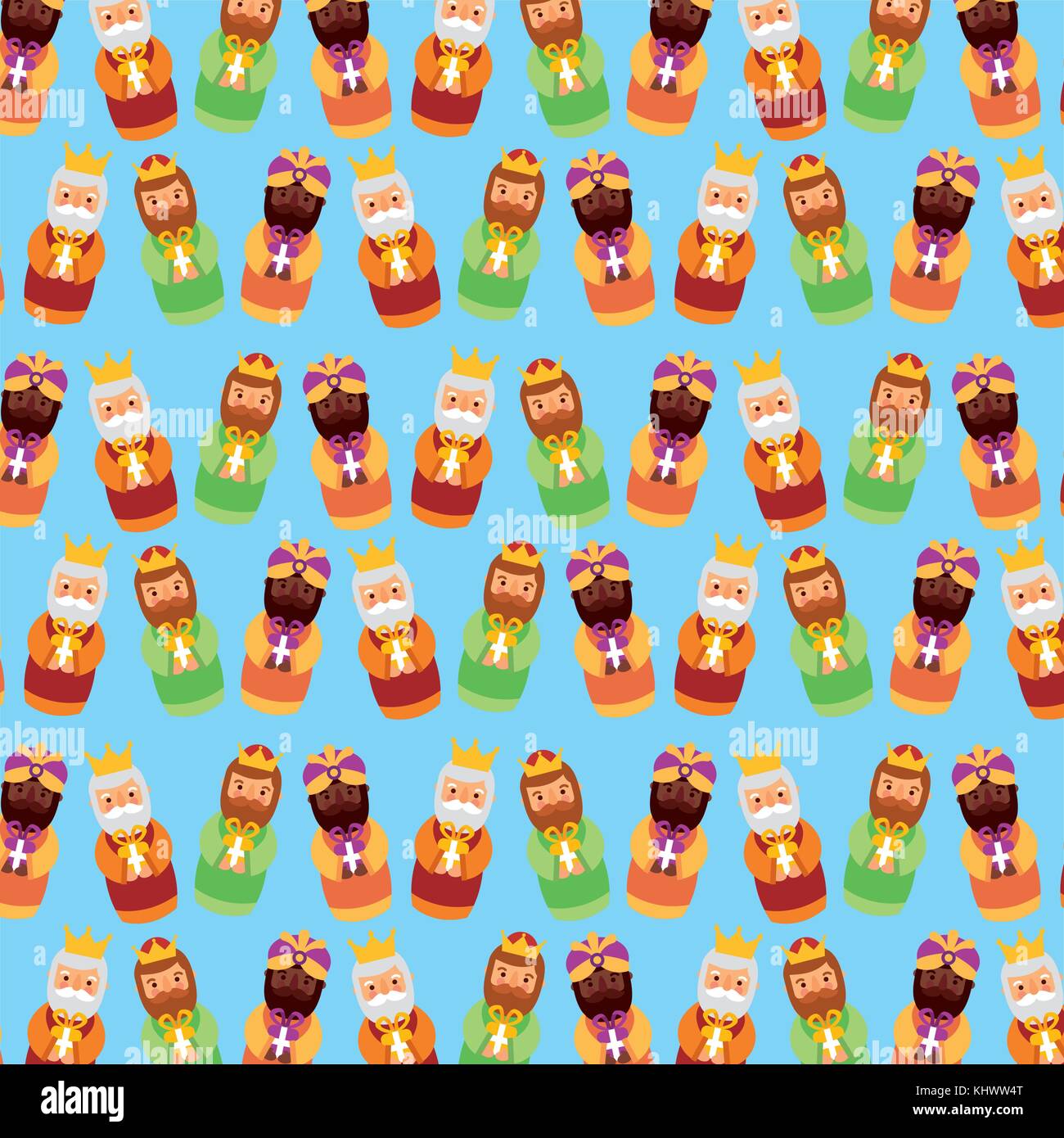 three kings of orient christmas pattern design Stock Vector Image & Art ...