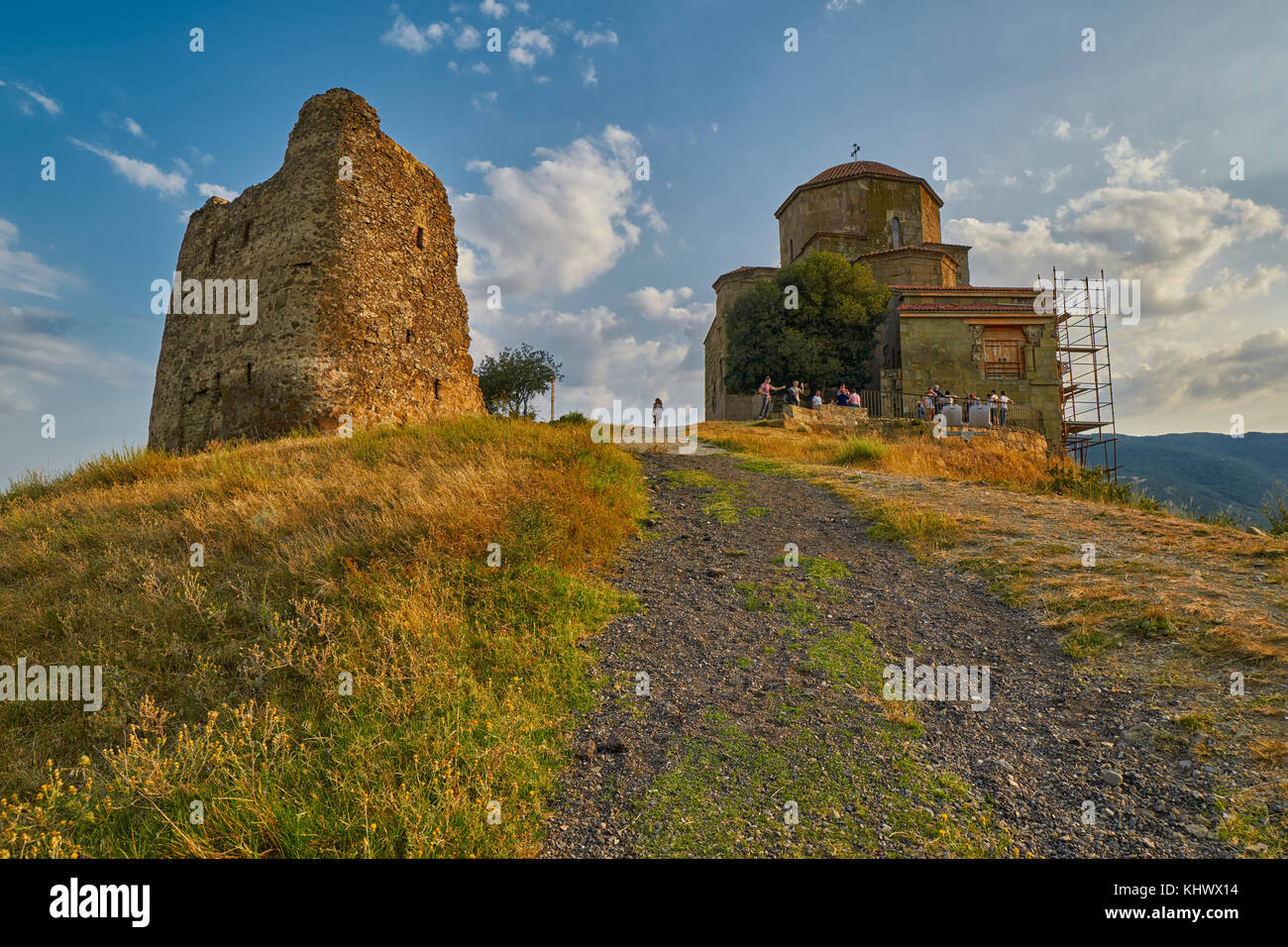 MTSKHETA, GEORGIA - 31 JULY 2017: High-Resolution Sunset Panorama of ...