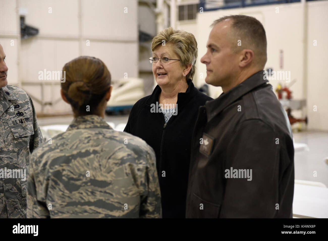 Retired U.S. Air Force Lt. Col. Debra Kidd, middle, former Chaplain of ...