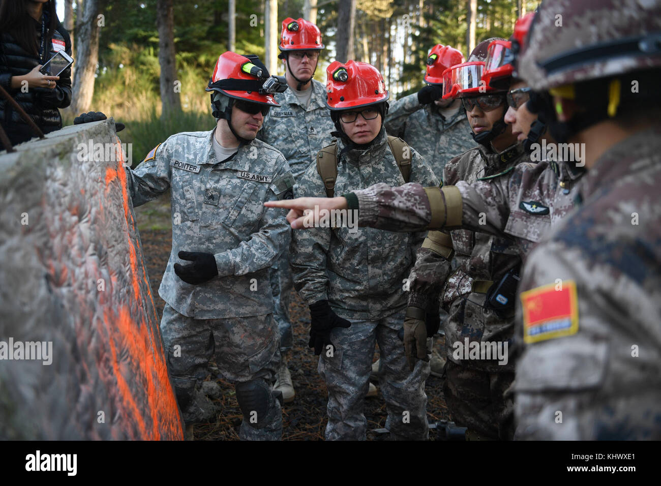 Participants discuss drilling methods during the 2017 U.S. – China ...
