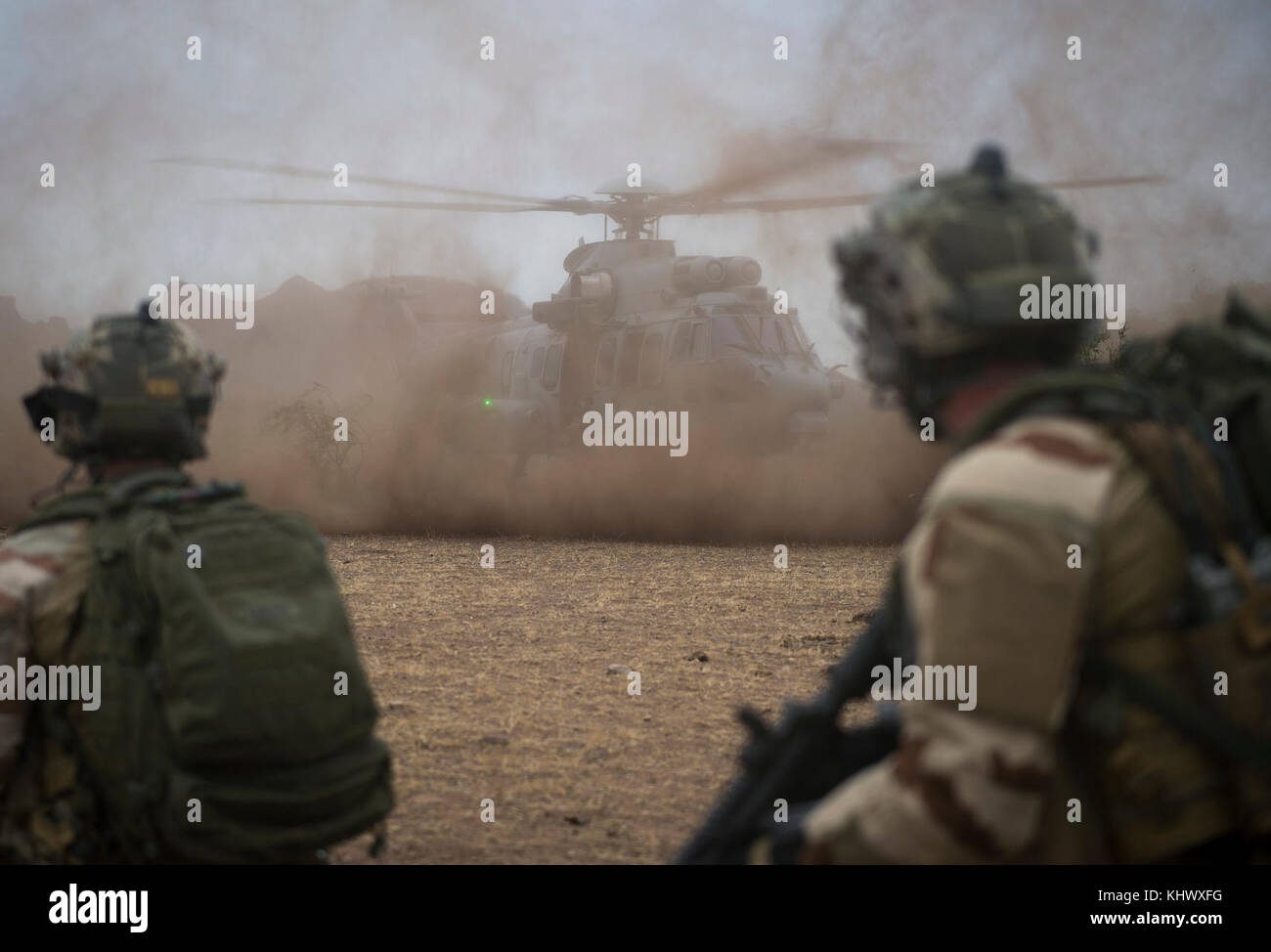 A U.S. Air Force pararescuemen assigned to the 48th Rescue Squadron and ...