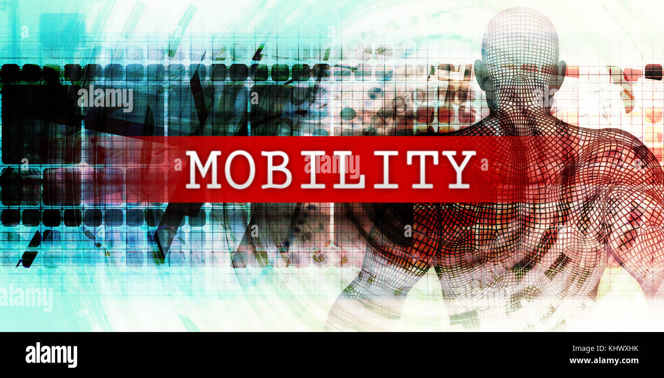 Mobility Sector with Industrial Tech Concept Art Stock Photo - Alamy