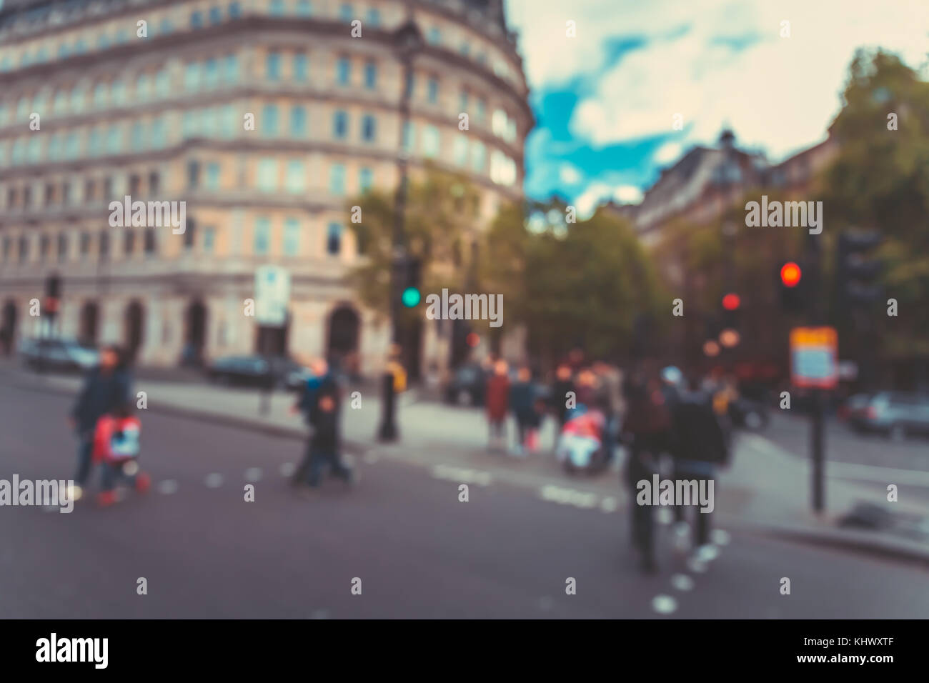 Shopping Street Uk Motion Blur Stock Photos & Shopping Street Uk Motion ...