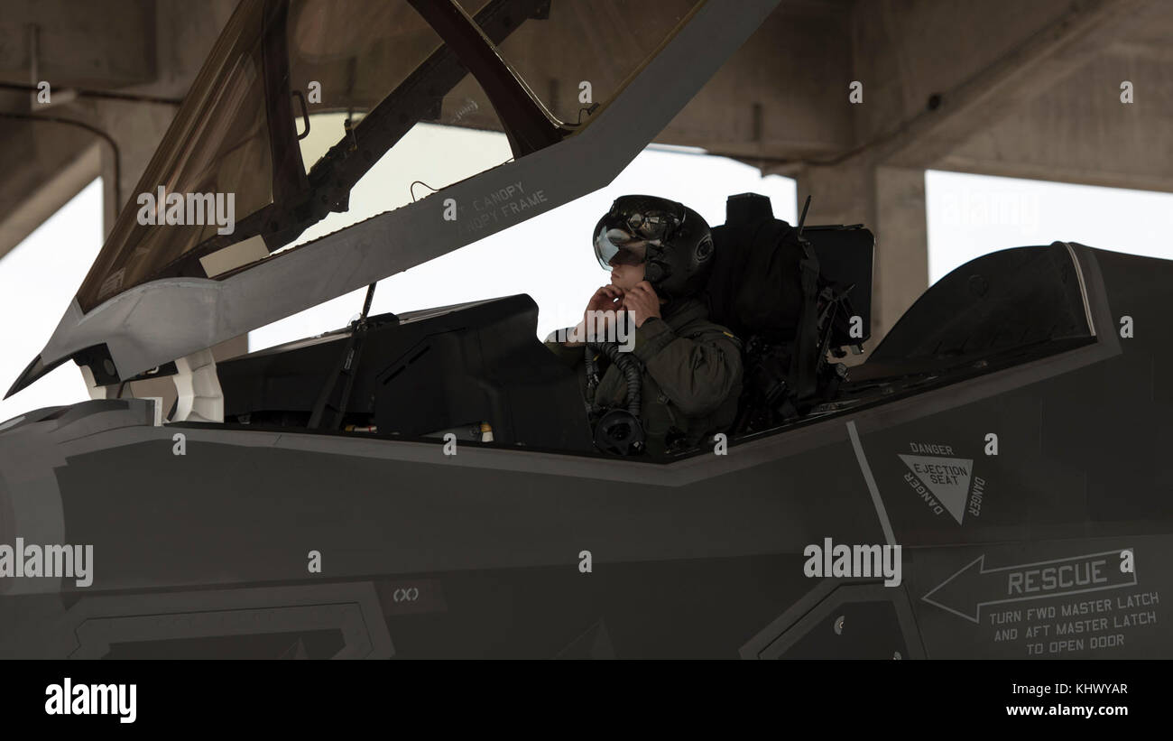 U.S. Air Force 1st Lt. David Moore, 34th Fighter Squadron F-35 pilot ...