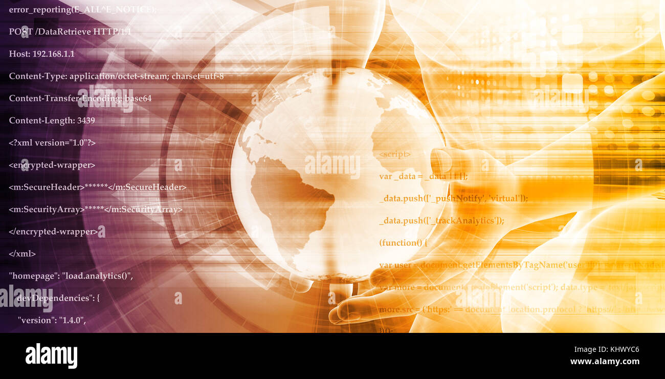 Global Network and Communication Technology as Art Stock Photo - Alamy