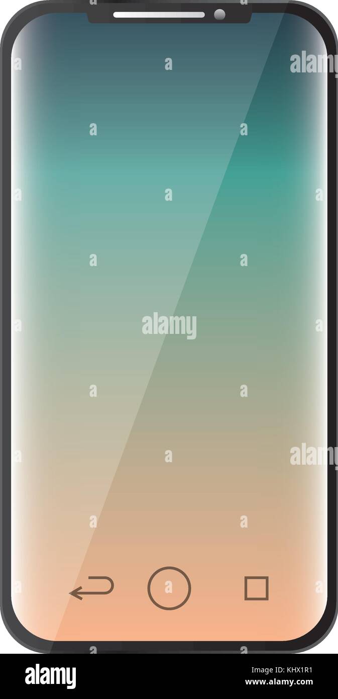 mobile phone gadget technology touch screen Stock Vector Image & Art ...