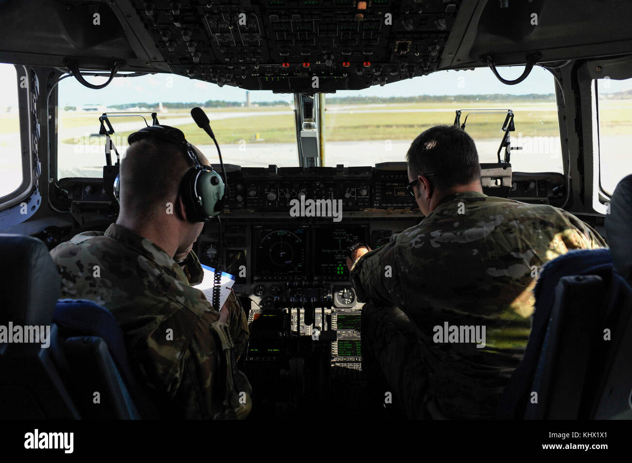 Maj. Benjamin Buxton, right, and 1st Lt. Casey Larson, left, 16th ...