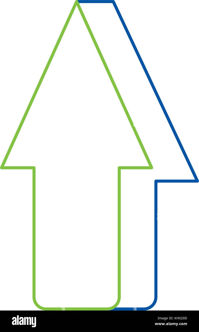 Direction arrow showing up Stock Vector Images - Alamy