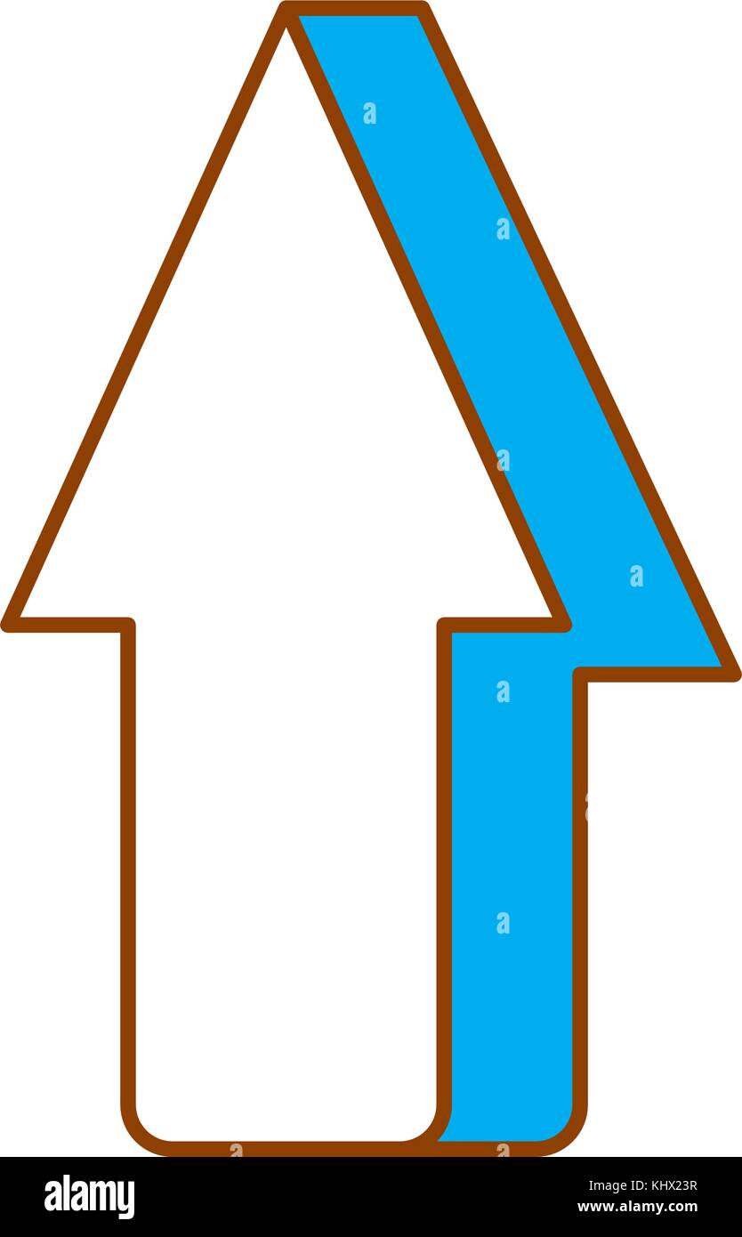 arrow showing to the top icon Stock Vector Image & Art - Alamy