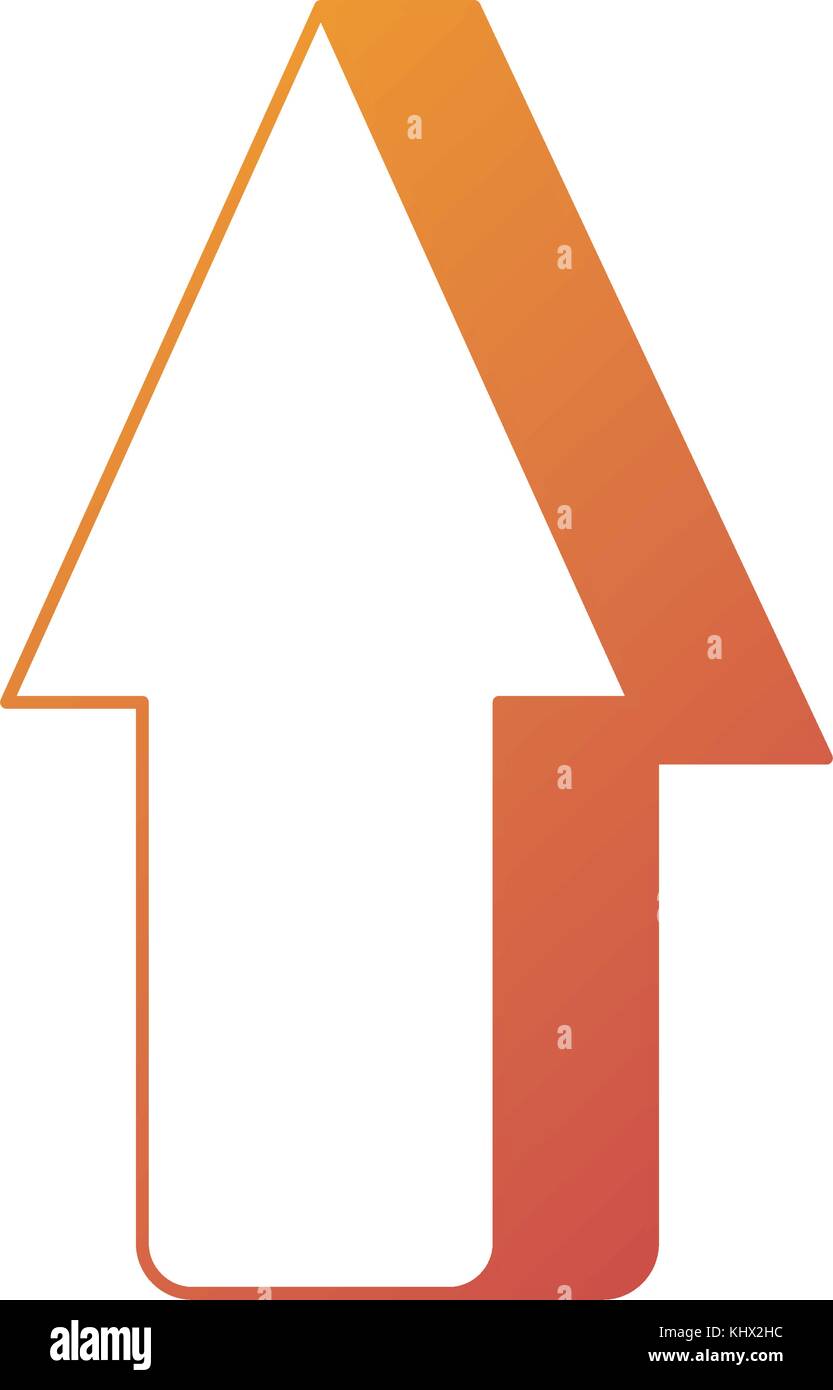 arrow showing to the top icon Stock Vector Image & Art - Alamy