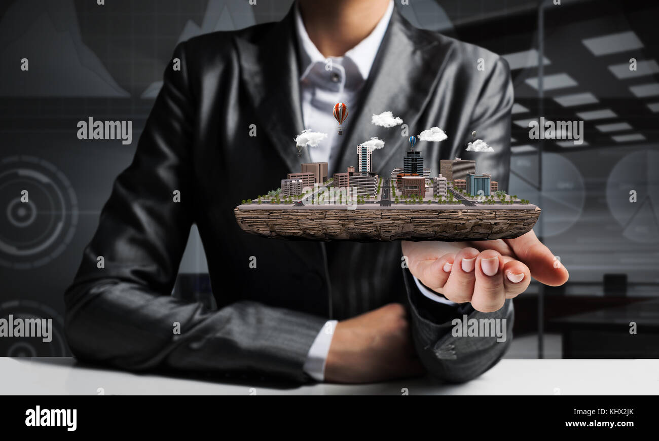 Concept of modern urban development Stock Photo - Alamy