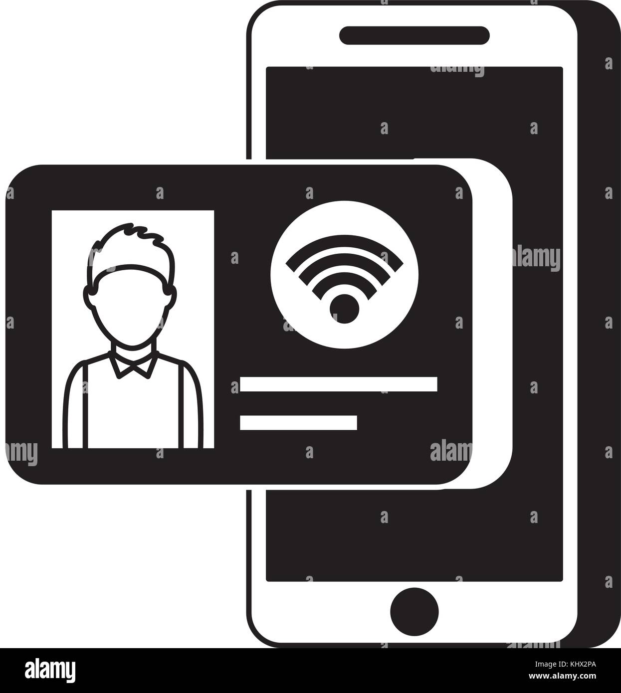 Id Mobile Phone Stock Vector Images - Alamy