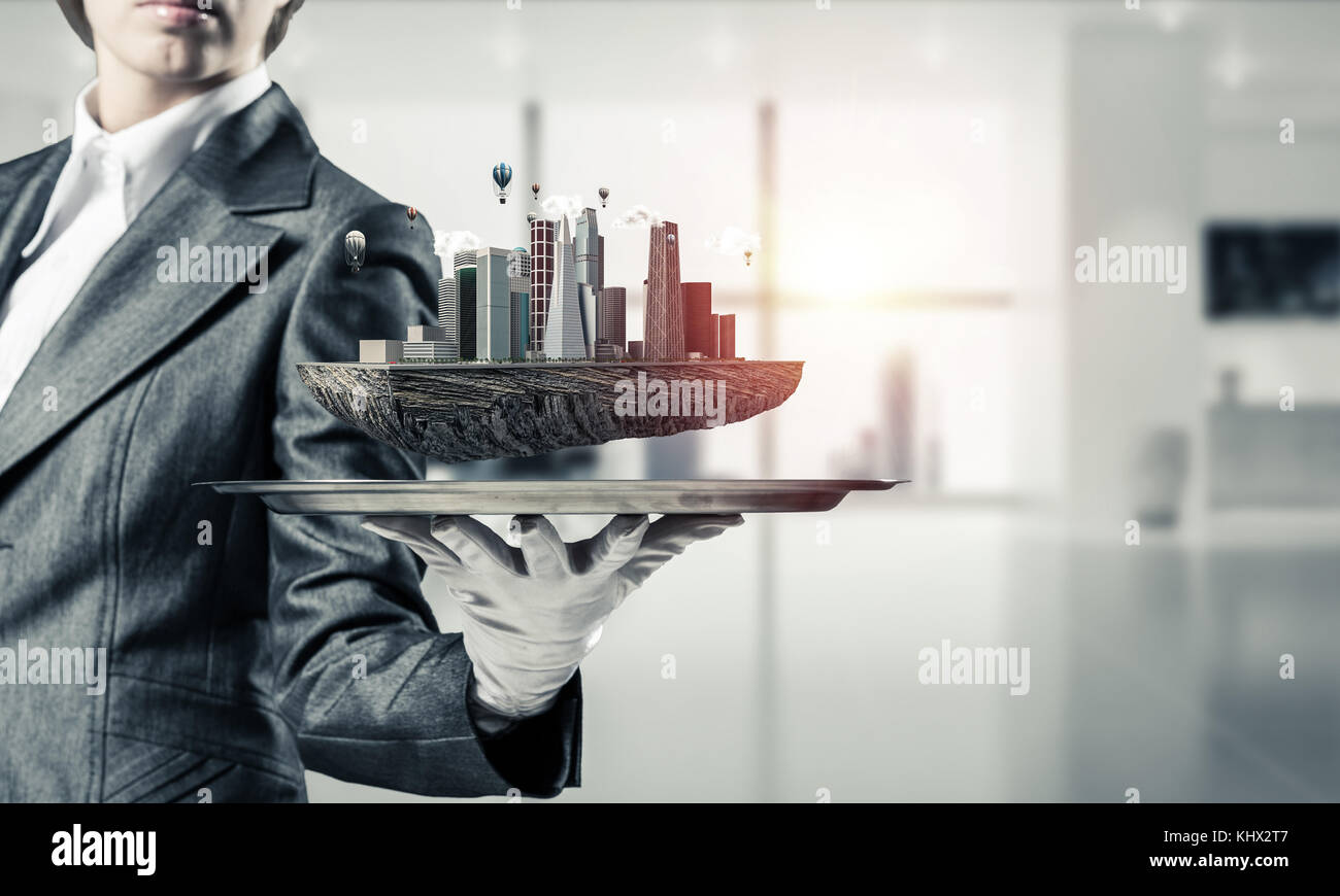 Concept of modern urban development Stock Photo - Alamy