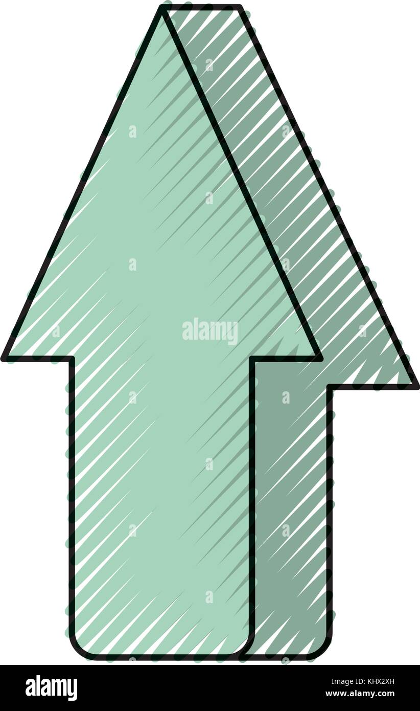arrow showing to the top icon Stock Vector Image & Art - Alamy