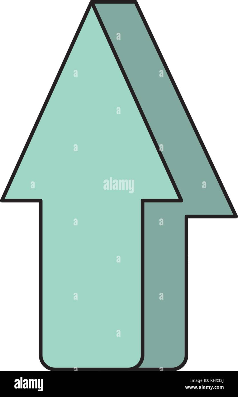 arrow showing to the top icon Stock Vector Image & Art - Alamy