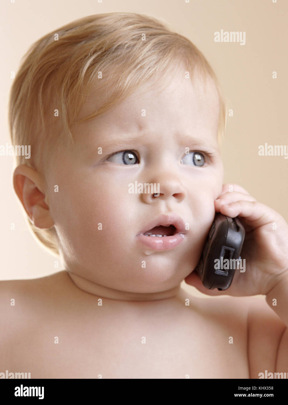 Little boy with phone Stock Photo - Alamy