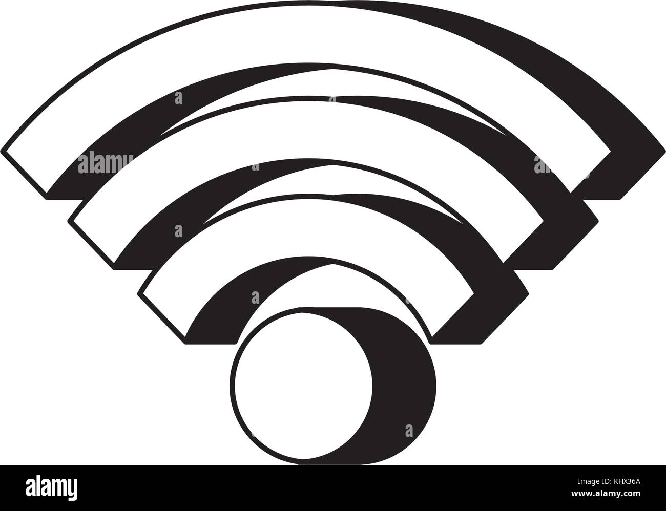 wifi internet connection digital sign Stock Vector Image & Art - Alamy