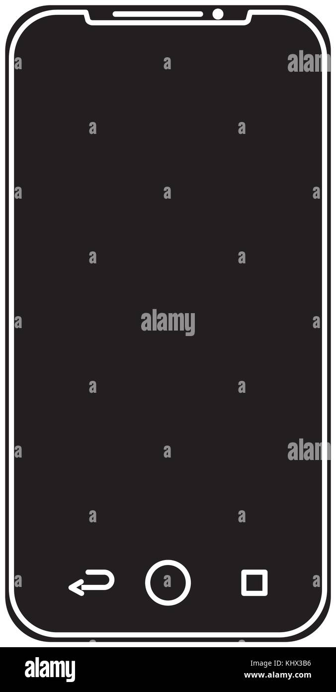 mobile phone gadget technology touch screen Stock Vector Image & Art ...