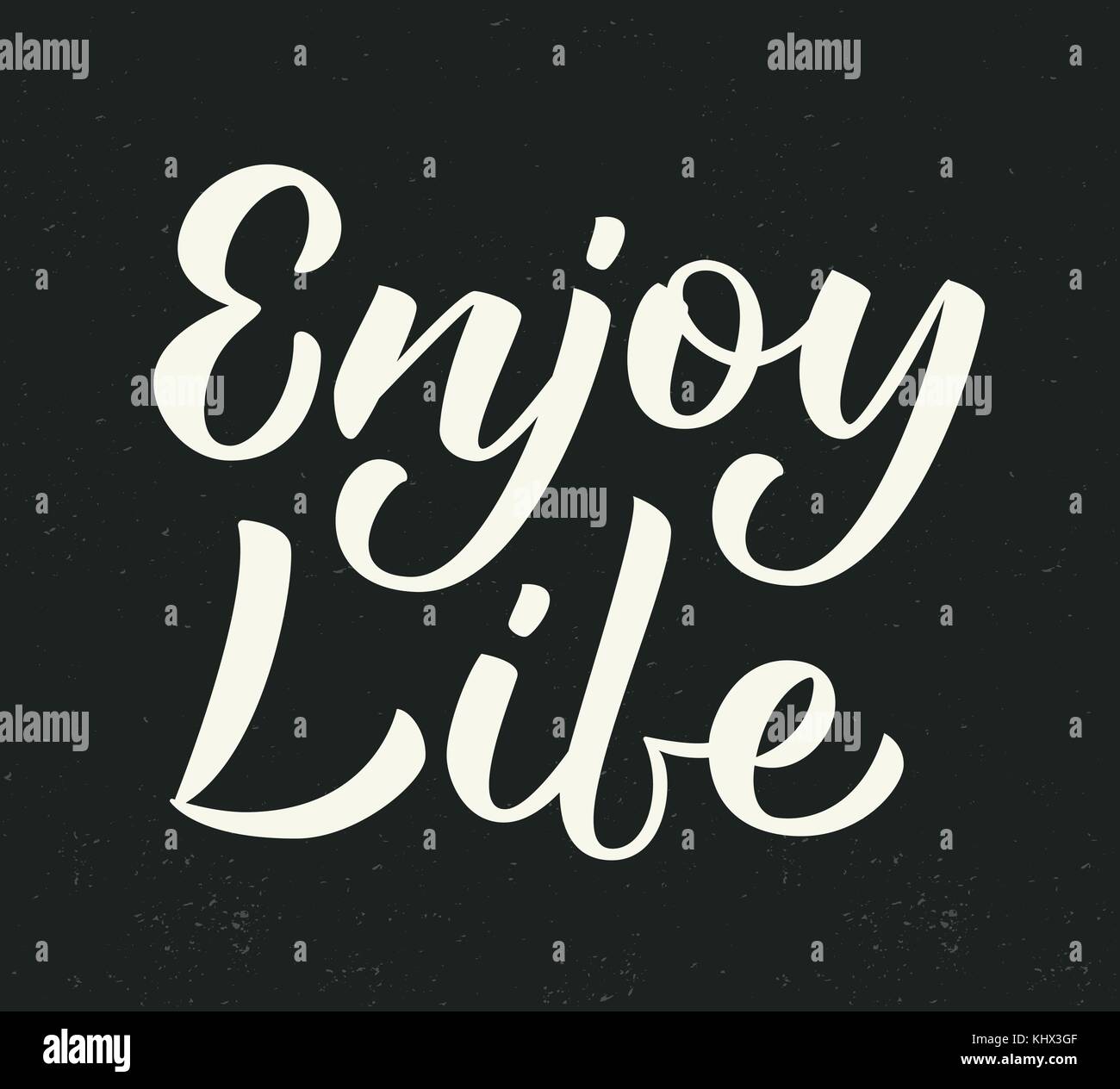 Enjoy life lettering Stock Vector Image & Art - Alamy