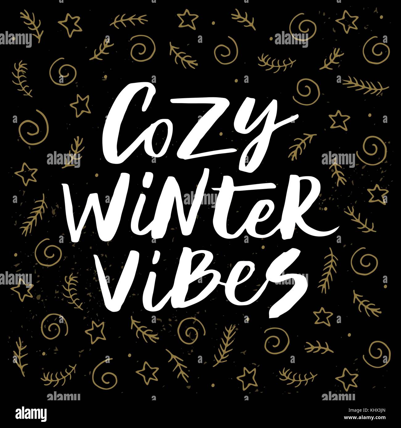 Cozy winter vibes Stock Vector Image & Art - Alamy