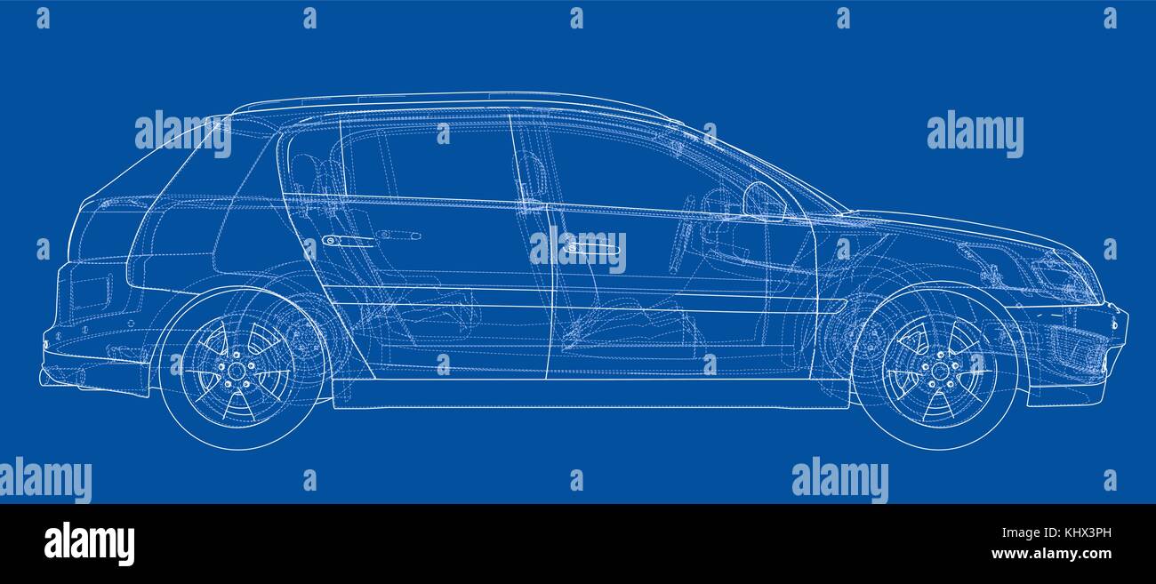 Concept car. Vector Stock Vector Image & Art - Alamy