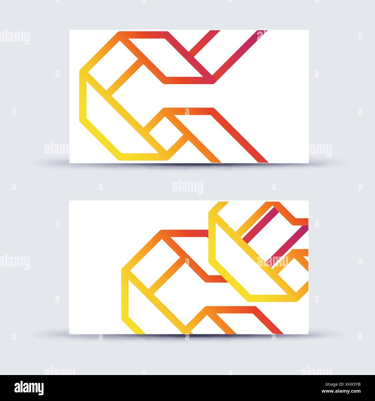 Abstract blank name card template for business artwork. eps 10 Stock ...