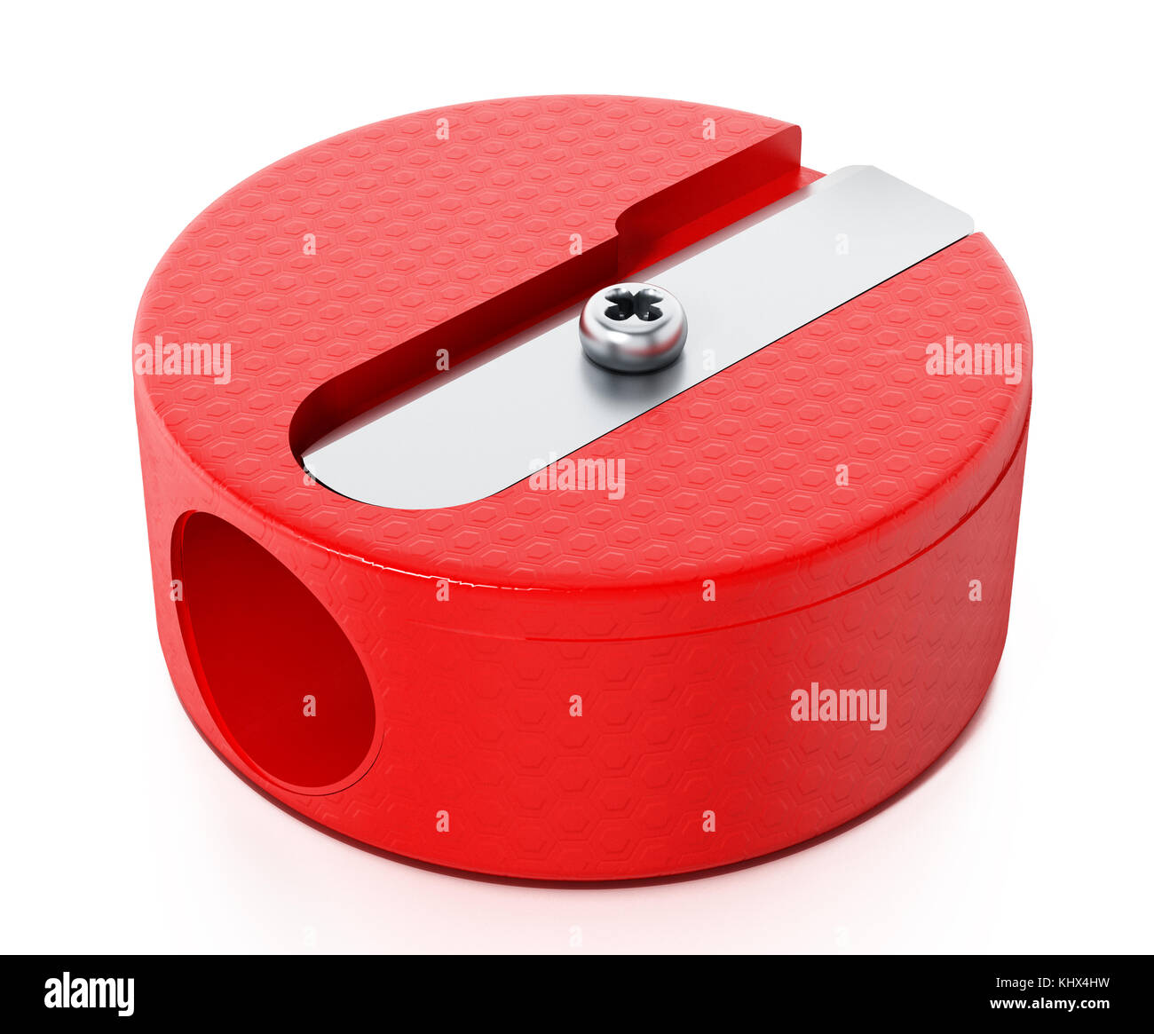 Pencil sharpener isolated on white background. 3D illustration Stock ...