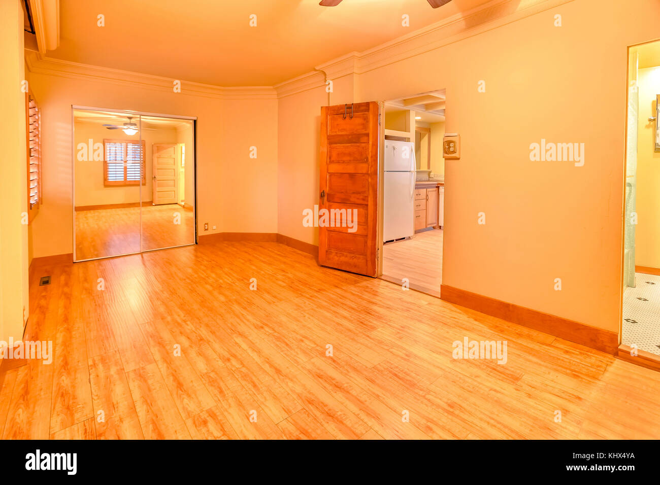 Interior of empty master bedroom in California home. Wonderful master ...
