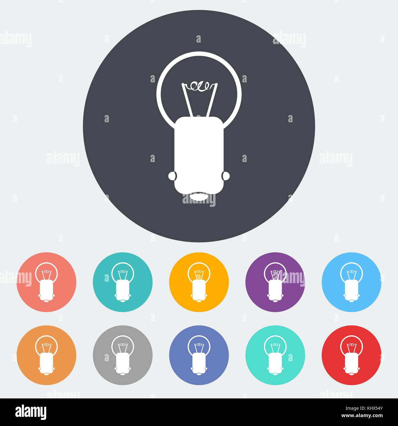 Car headlamp bulb Stock Vector Images - Alamy