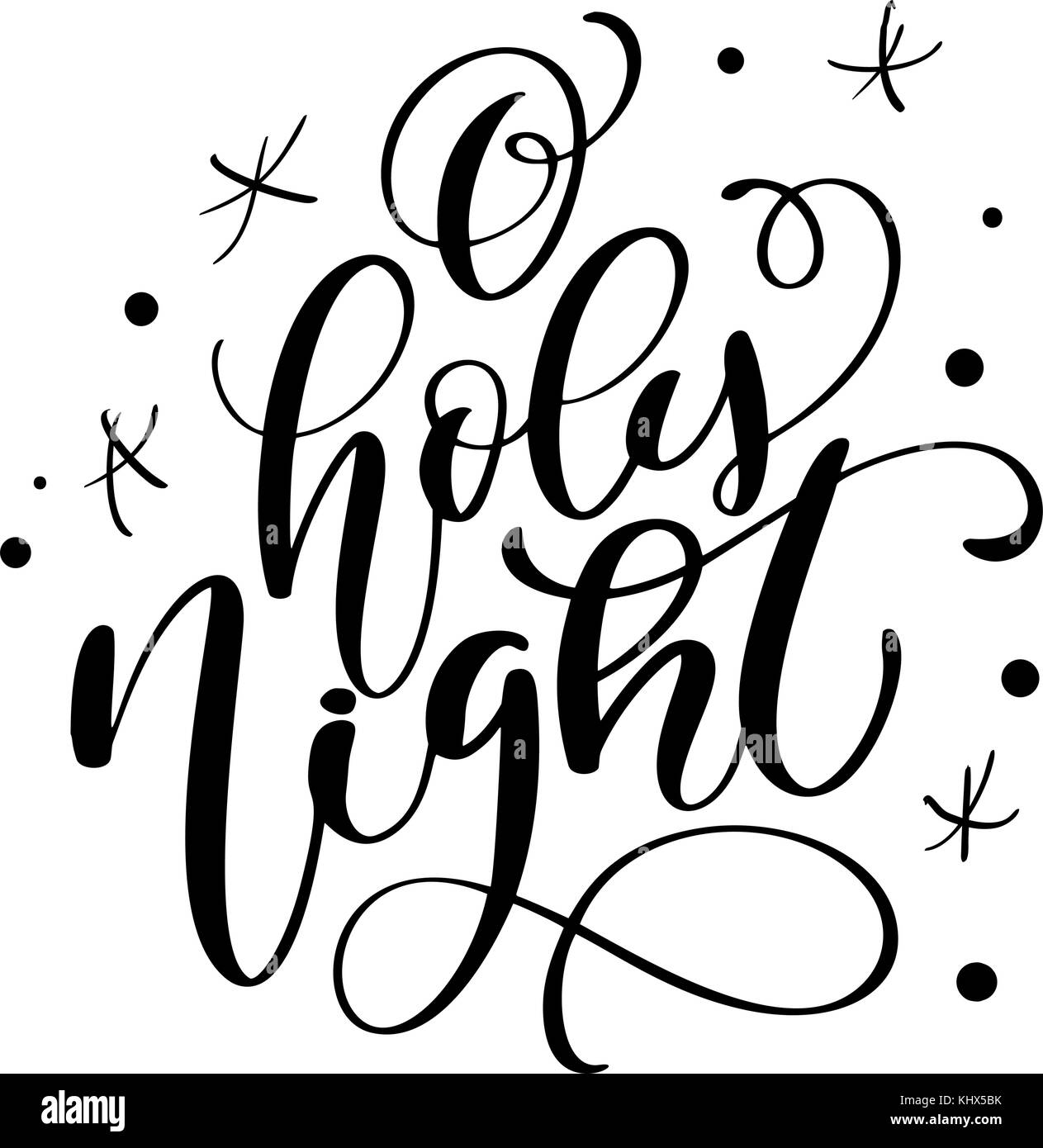 Christmas shirt design lettering Black and White Stock Photos & Images ...