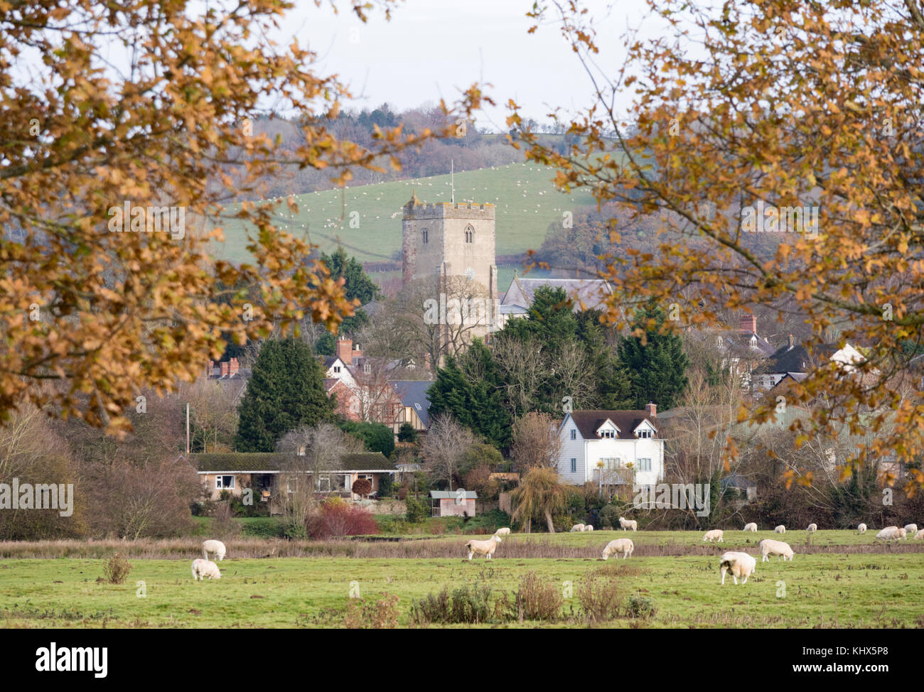 The village of Leintwardine and St Mary Magdalene church, Herefordshire ...